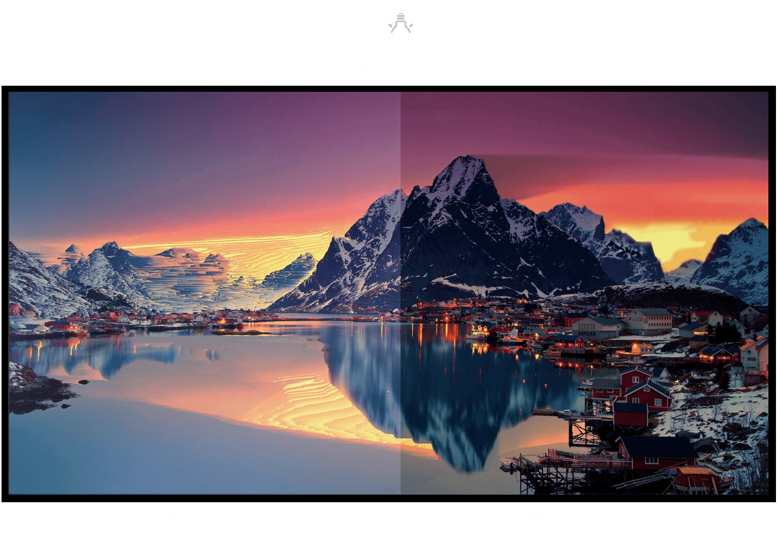 Aurora 8k - Ultra Short Throw Projection Screen - Elunevision