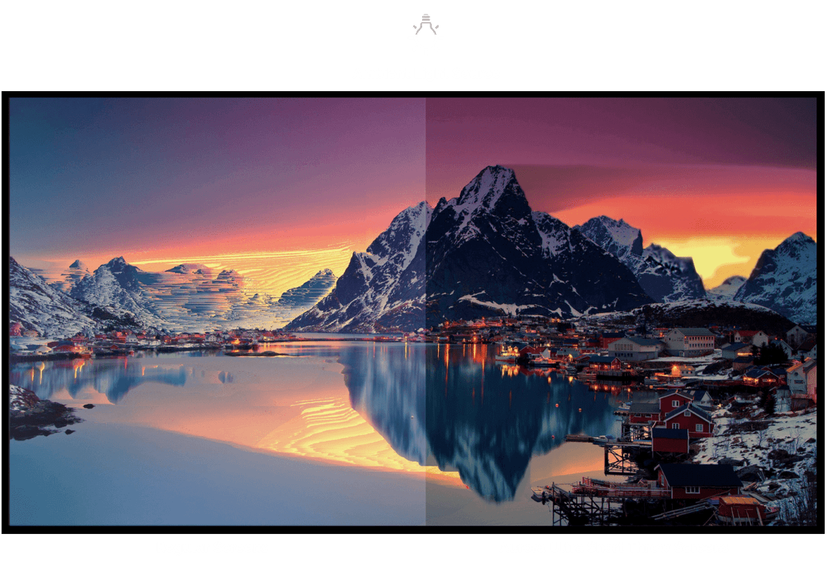 Aurora 8k - Ultra Short Throw Projection Screen - Elunevision