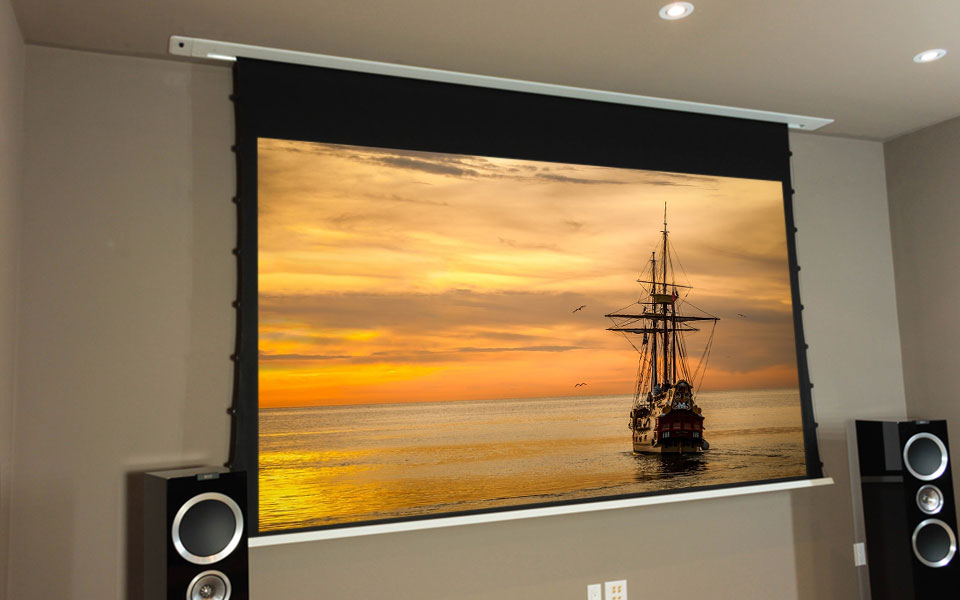 Reference Studio 4K In-Ceiling Tab-Tensioned - Elunevision