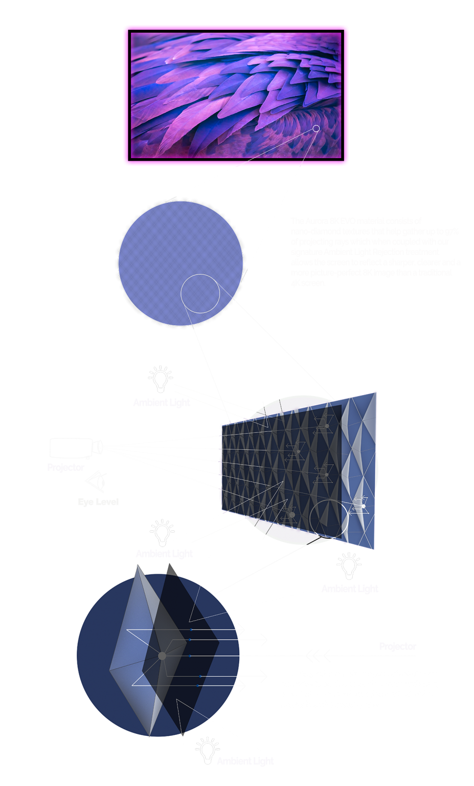 Aurora 8K EVO Ambient Light Rejection NanoEdge - Elunevision
